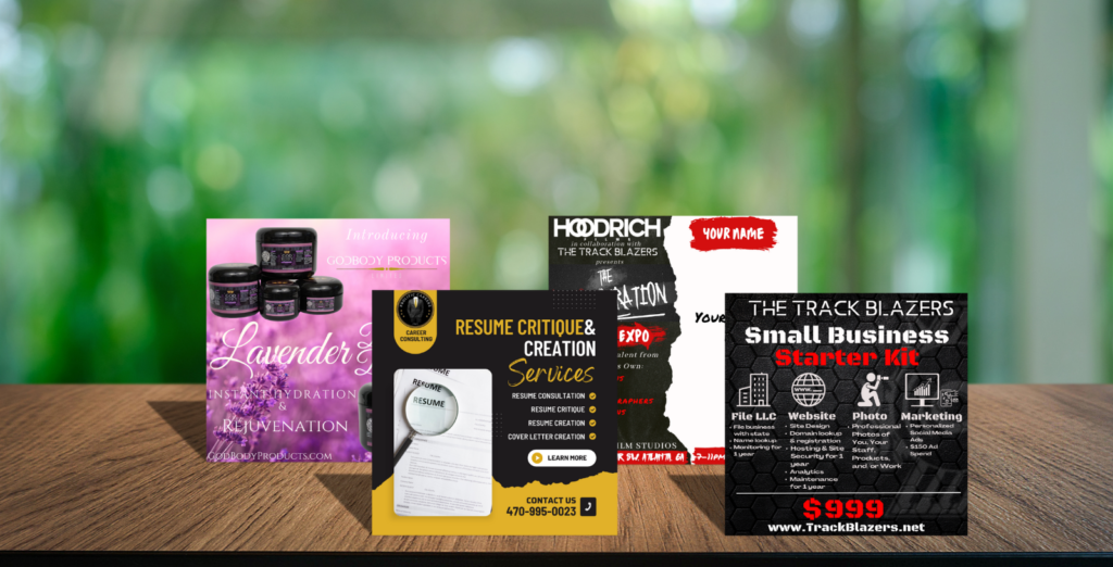 Digital Marketing Materials (Ready to Print) - The Track Blazers